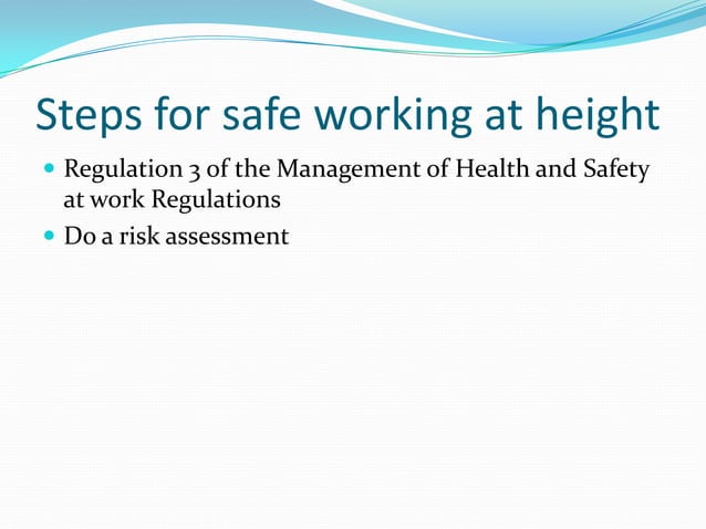 Work At Height | PPTX