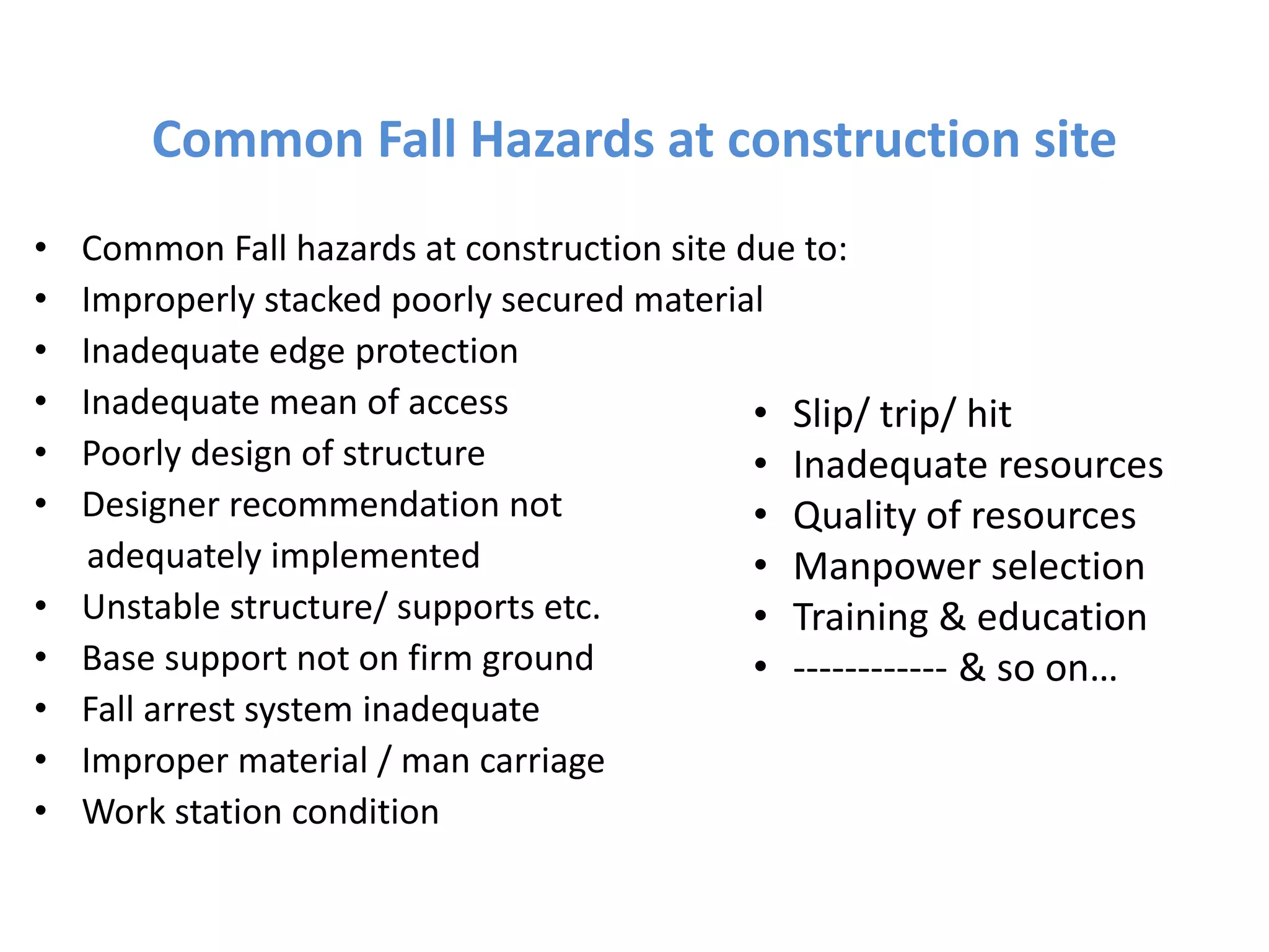 Work at height safety | PPTX
