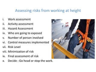 Work at height safety | PPTX