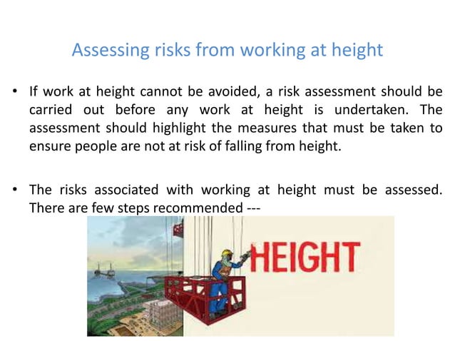 Work at height safety | PPTX | First Aid | Injuries