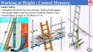Work at height Hazards and its precaution | PPTX