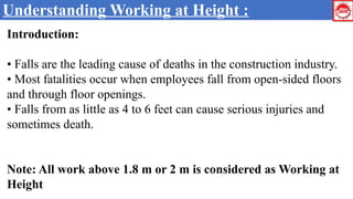 Work at height Hazards and its precaution | PPTX