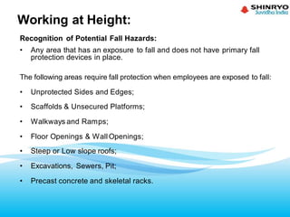 Working at height safety precaution, Scaffolding safety | PDF