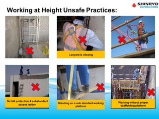 Working at height safety precaution, Scaffolding safety | PDF