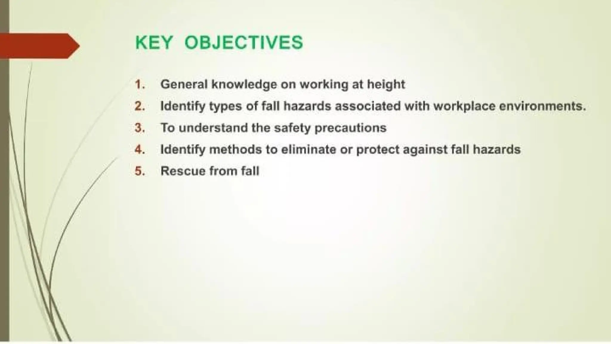 Work at Height PPT..pptx this presentation is for working at height ...