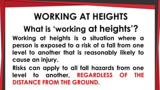 Work at Height PPT..pptx this presentation is for working at height ...