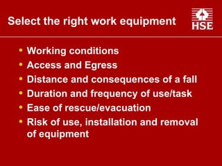Work At Height Regulations | PPT