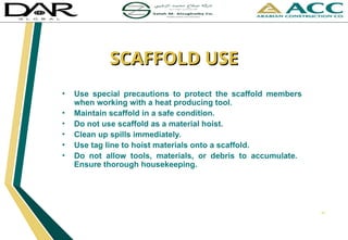 Comprehensive Safety Training for Work at Height and Scaffold Use | PPT