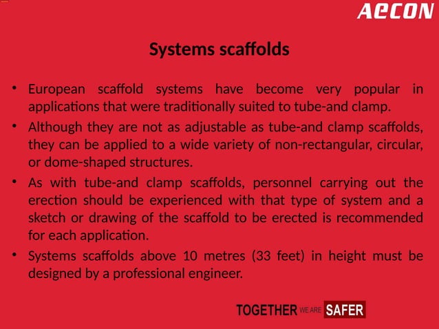 Work at safety aecom height Training AXA | PPT
