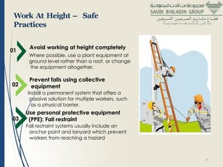 OSH standards for work at height material | PPTX