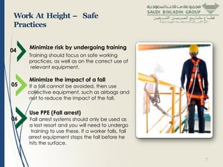 OSH standards for work at height material | PPTX