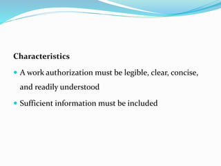Work Authorizations | PPTX