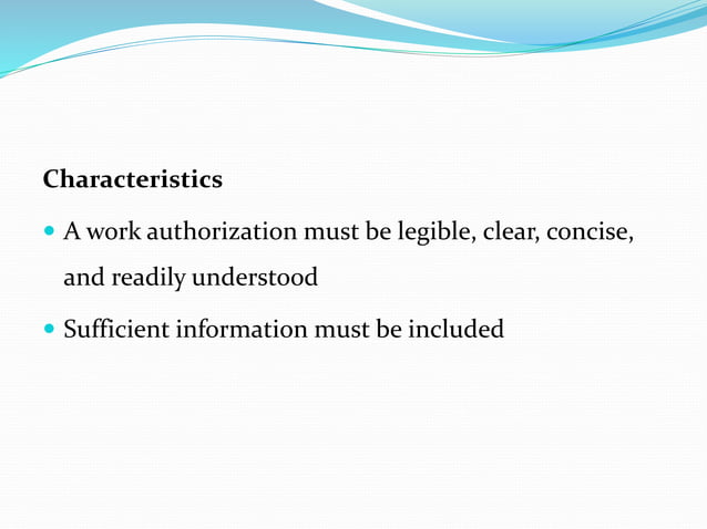 Work Authorizations | PPTX | Dental Health | Diseases and Conditions