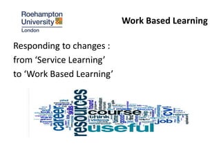 Work based learning 15 pp | PPTX