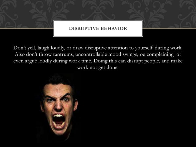 Inappropriate Work Behaviors | PPTX | Crime & Harmful Acts to ...