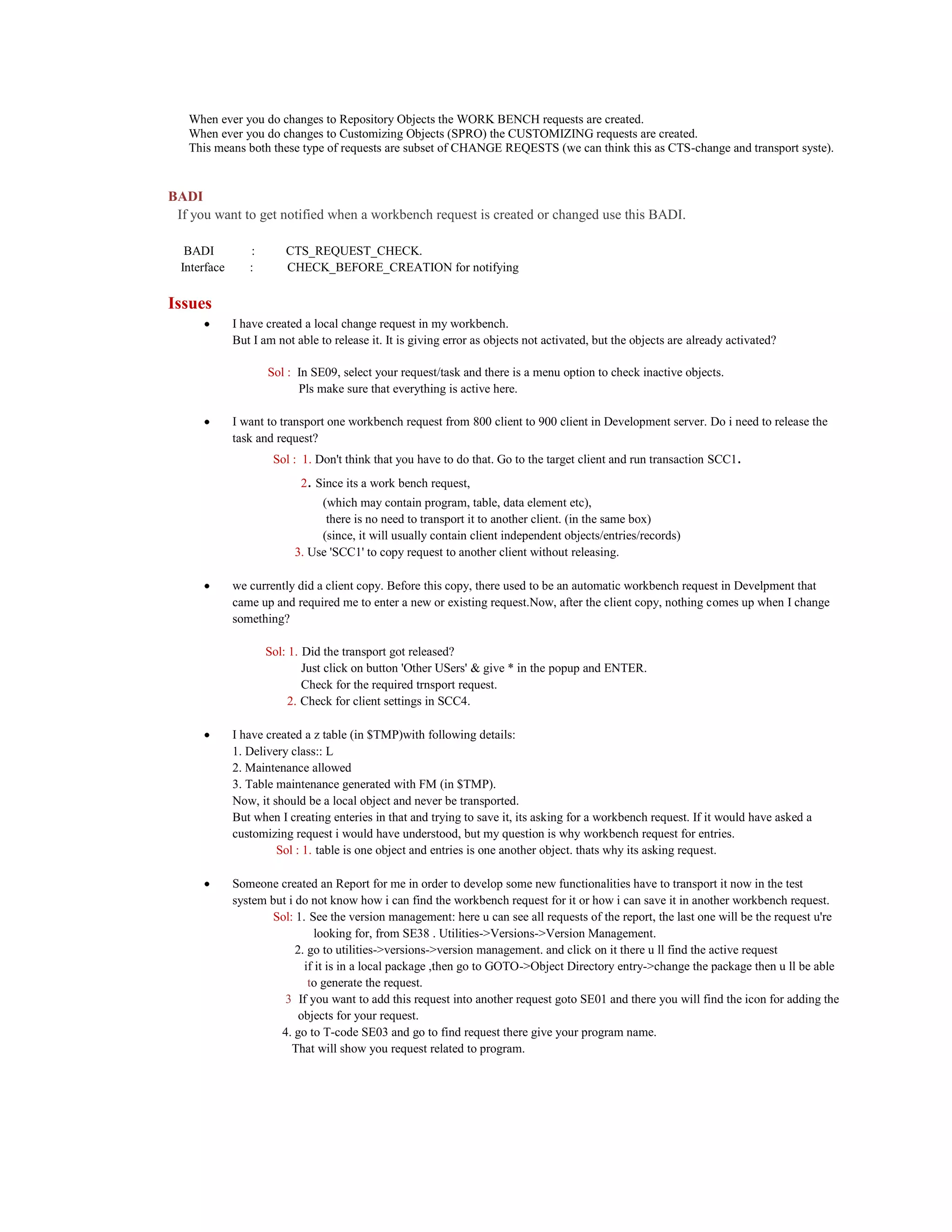 Workbench and customising request | DOCX | Computing | Technology & Computing