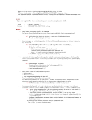 Workbench and customising request | DOCX | Computing | Technology & Computing