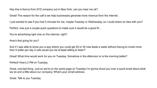 Kenny Cannon - Script Builder Appointment Pitch | PDF