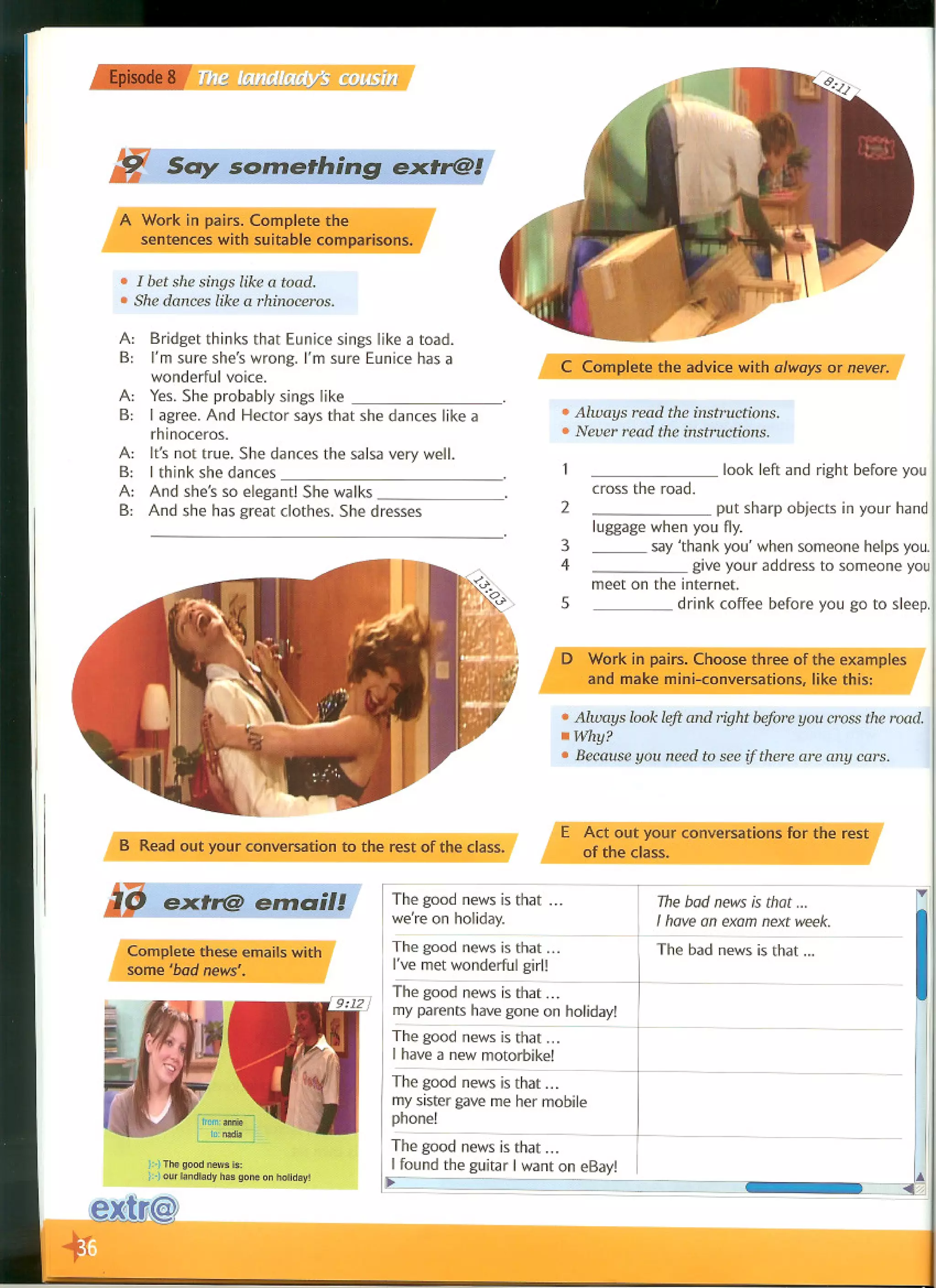 Extra English - Work book 1 | PDF