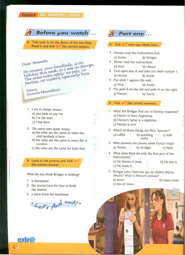 Extra English - Work book 1 | PDF | Books and Literature