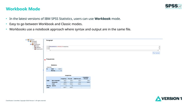 Workbook Mode in IBM SPSS Statistics.pptx Workbook Mode in IBM SPSS Statistics.pptx
