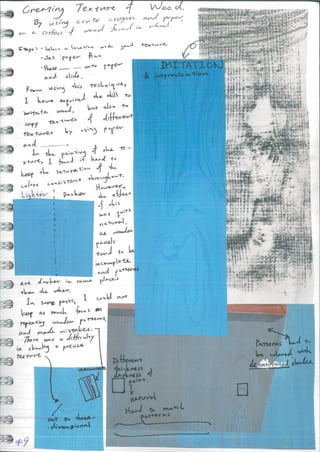 Visual Art Workbook pages (International Baccalaureate) | PDF