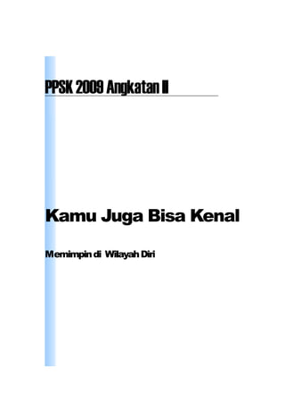 Workbook Ppsk Tahap 1 Angk 2 2009 | PDF