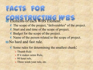 Work breakdown structure | PPTX