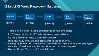 Work breakdown structure | PDF