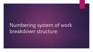 Work breakdown structure by muhammad talha | PPTX