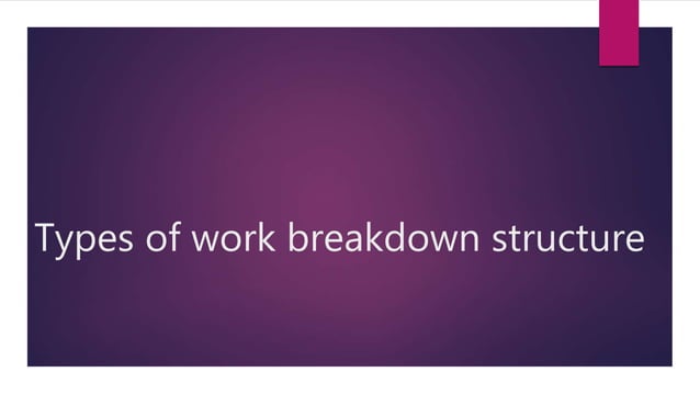 Work breakdown structure by muhammad talha | PPT
