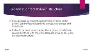 Work breakdown structure by muhammad talha | PPTX