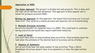Work breakdown structure in project management ppt by kiran j | PPTX