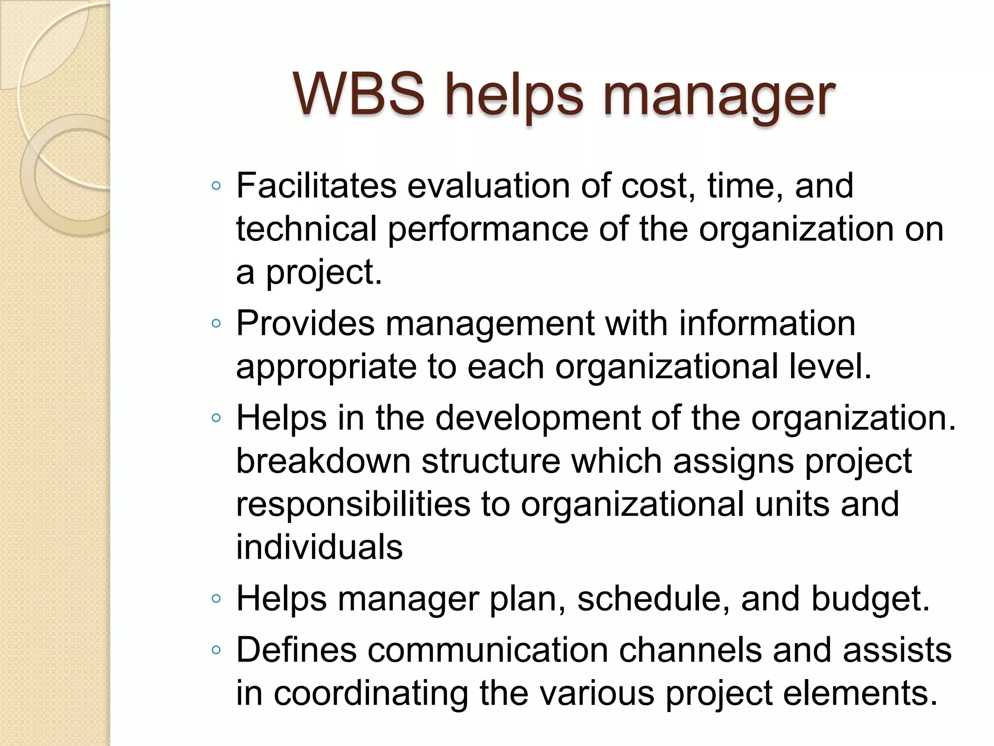 Work breakdown structure ppt | PPTX