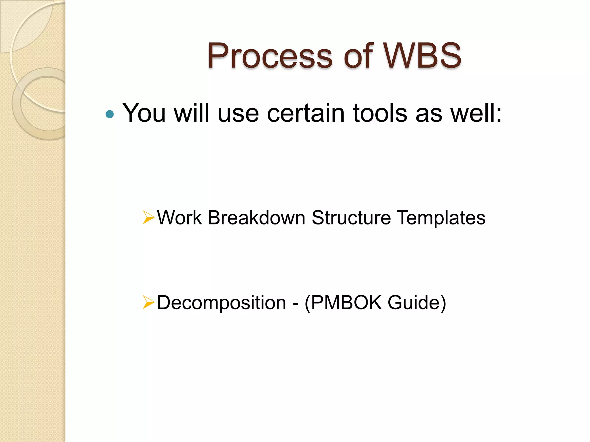 Work breakdown structure ppt | PPTX