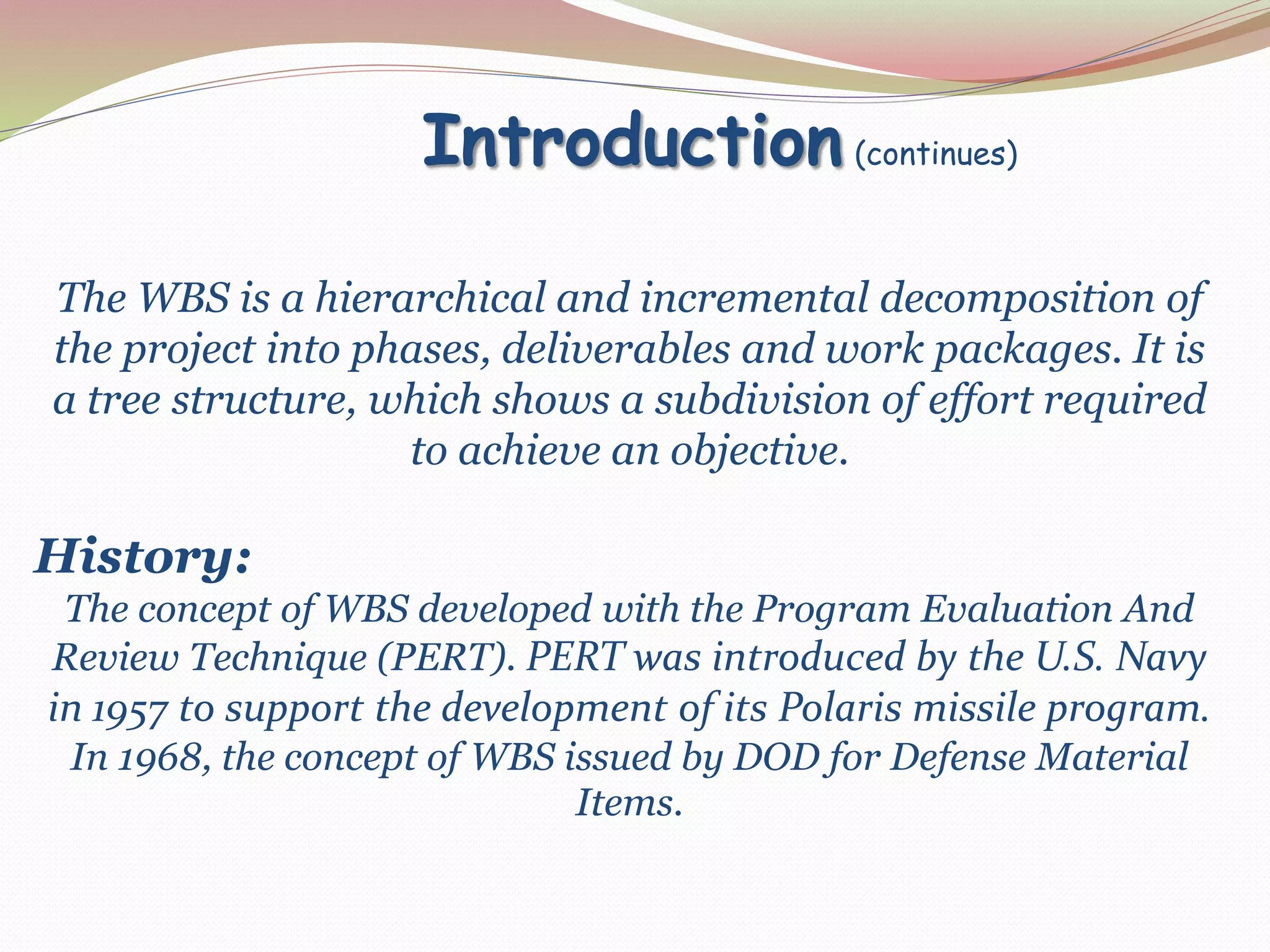 Work breakdown structure (wbs) | PPTX