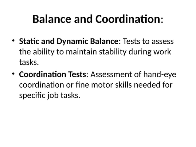 WORK CAPACITY EVALUATION BY DR.POOJA KAUSHIK | PPTX