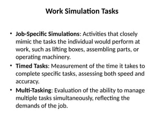 WORK CAPACITY EVALUATION BY DR.POOJA KAUSHIK | PPTX