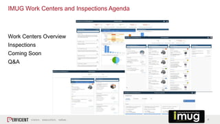Work Centers and Inspections | PPTX