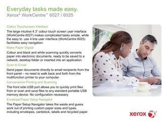 Work centre 6025 6027 presentation | PPT