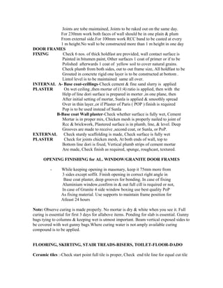 Work check list | PDF