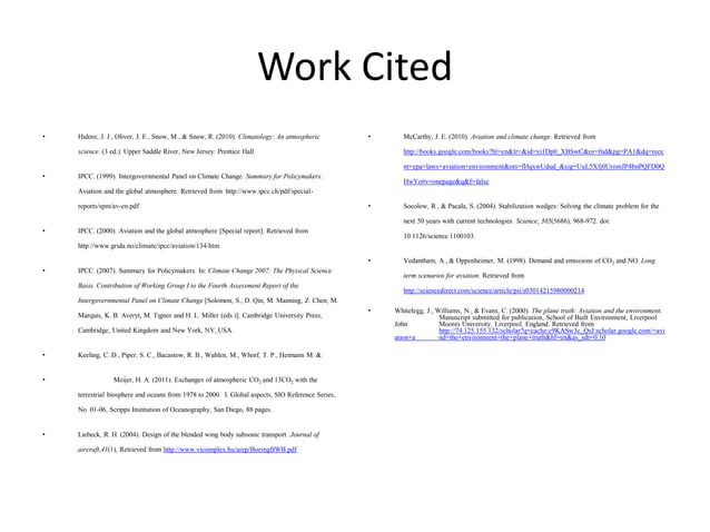 Work cited | PPT