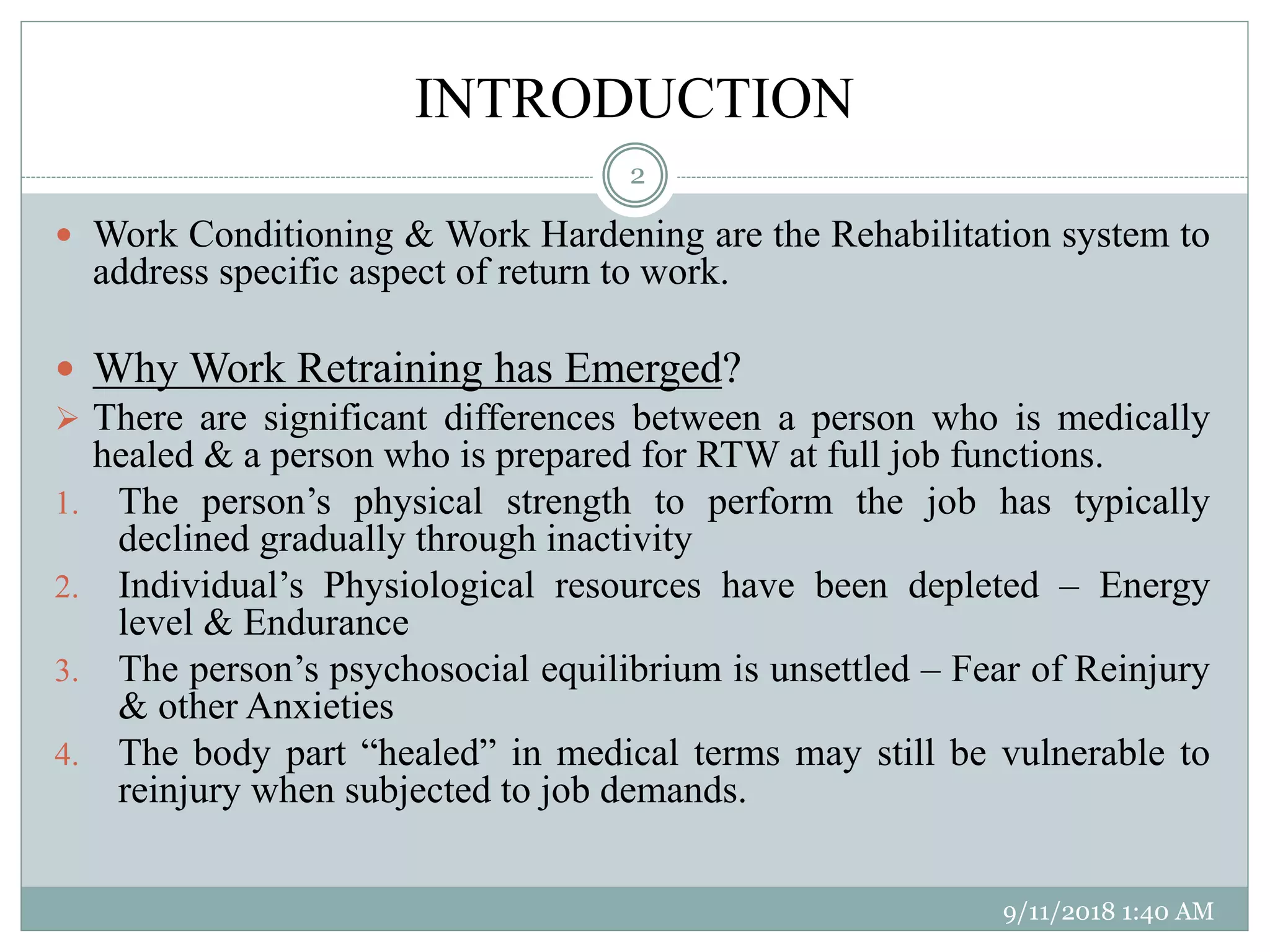 Work conditioning and Work hardening | PPTX