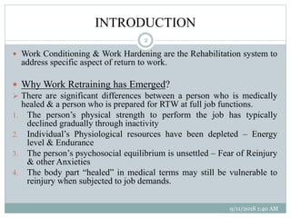Work conditioning and Work hardening | PPTX