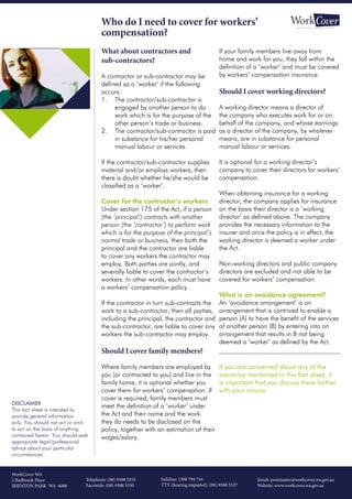 Workers Compensation, WorkCover WA Brochure | PDF | Careers