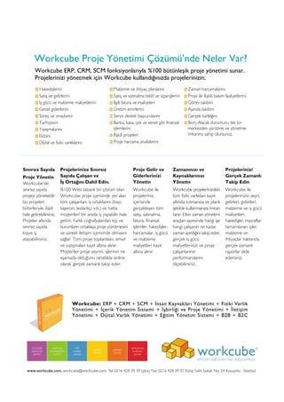 Workcube ERP Proje Yönetimi Broşürü | PDF