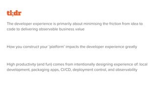 Workday "Creating an Effective Developer Experience on Kubernetes" | PPT