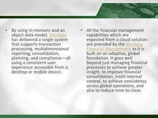 Workday financial training | Workday Online training | PPT