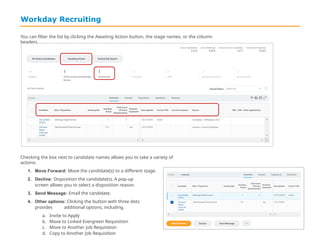 Workday for Recruiters presentation overview | PPTX