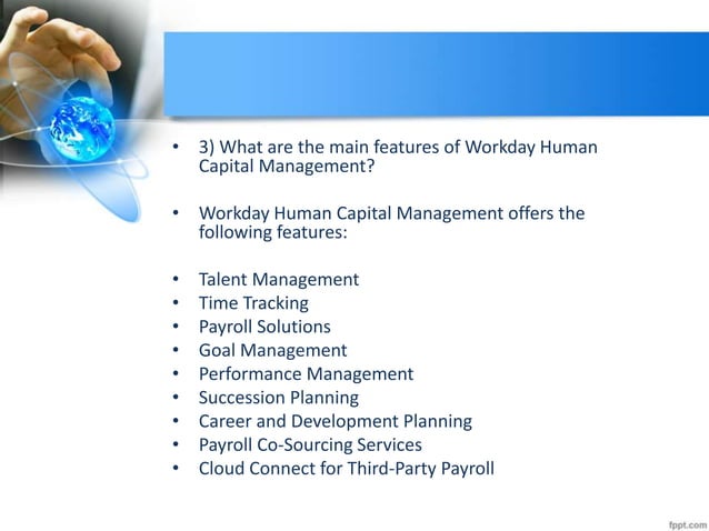Workday hcm interview questions | PPTX